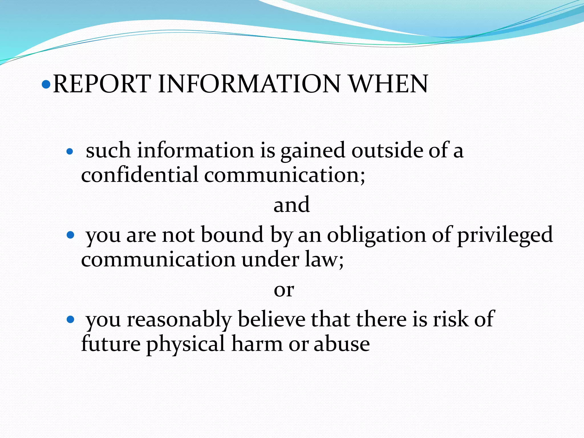 Mandatory Reporting PowerPoint | PPTX