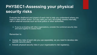 Mandatory requirements for physical security 2 | PPT