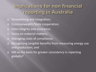 @GRIAusConf_Mandatory & Voluntary Reporting – emerging trends and ...
