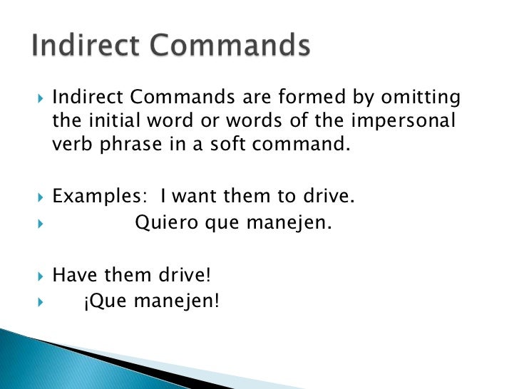 Commands Spanish II commands-spanish-ii
