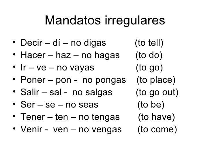 Mandatos Informales