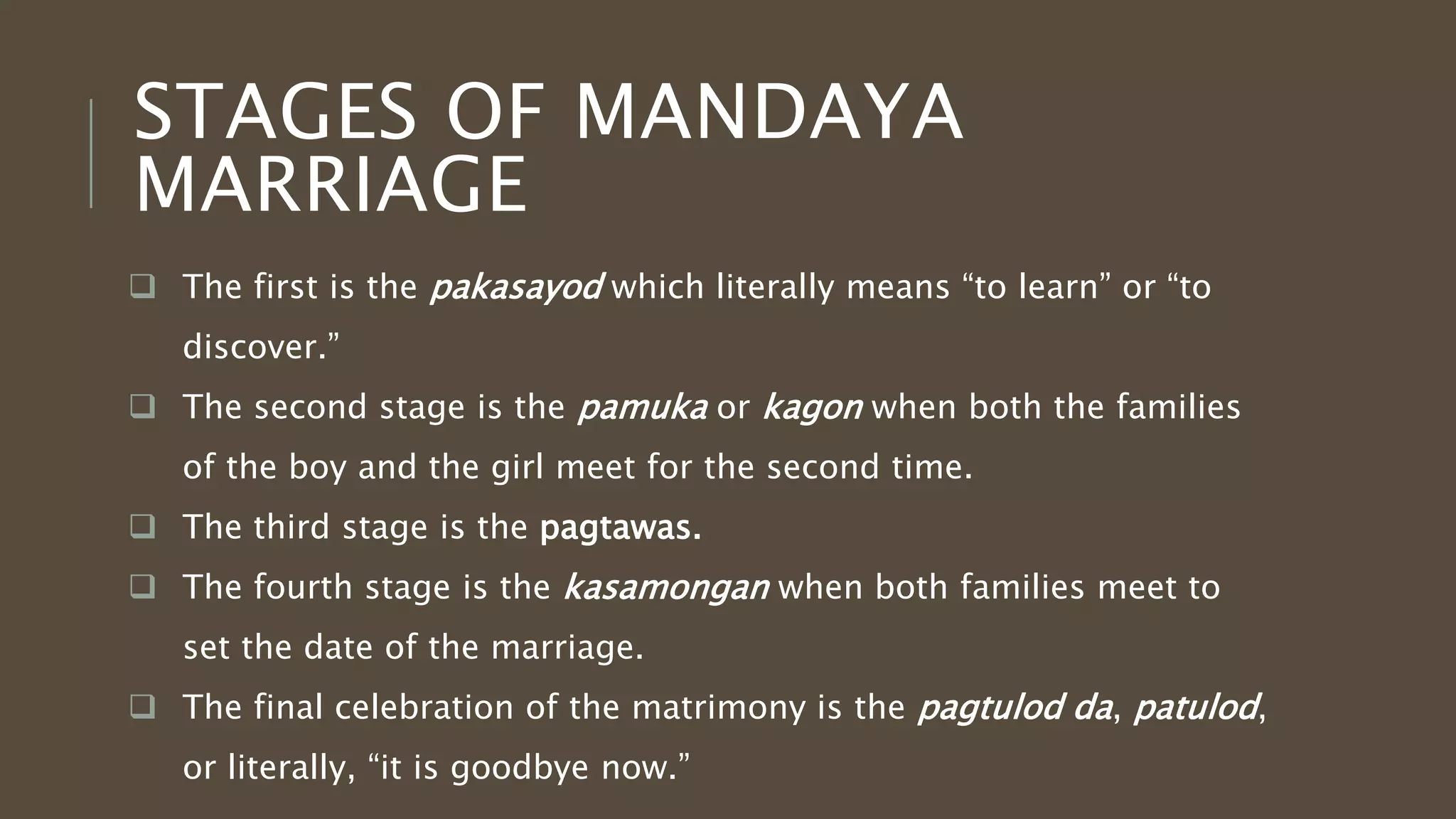 Mandaya Ethnic Tribe | PPT