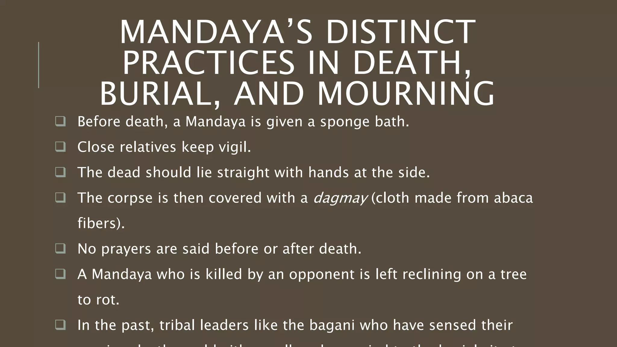 Mandaya Ethnic Tribe | PPT