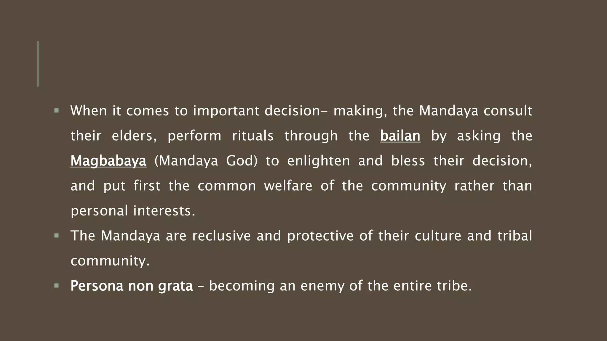 Mandaya Ethnic Tribe | PPT