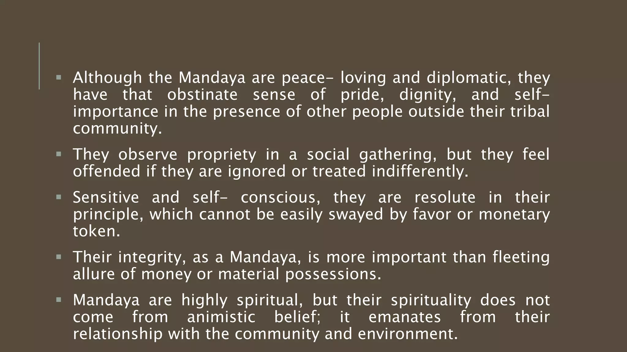 Mandaya Ethnic Tribe | PPT