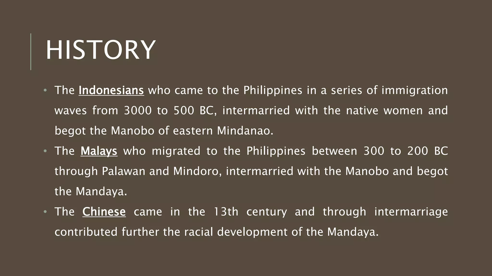 Mandaya Ethnic Tribe | PPT