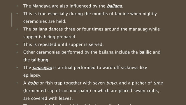 Mandaya Ethnic Tribe | PPT