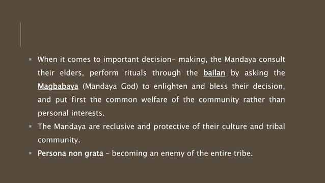 Mandaya Ethnic Tribe | PPT