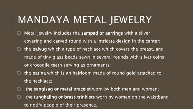 Mandaya Ethnic Tribe | PPT