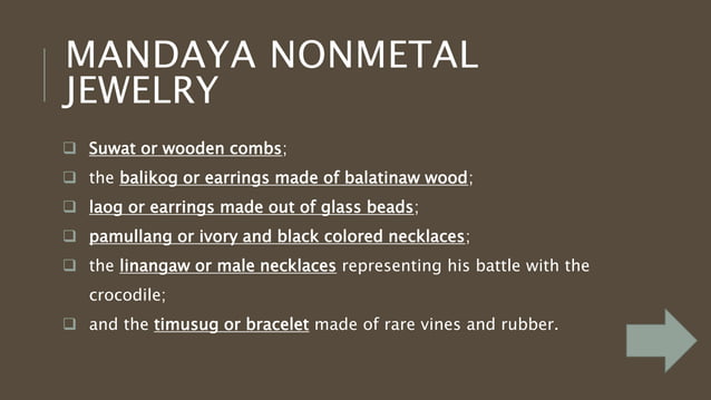 Mandaya Ethnic Tribe | PPT