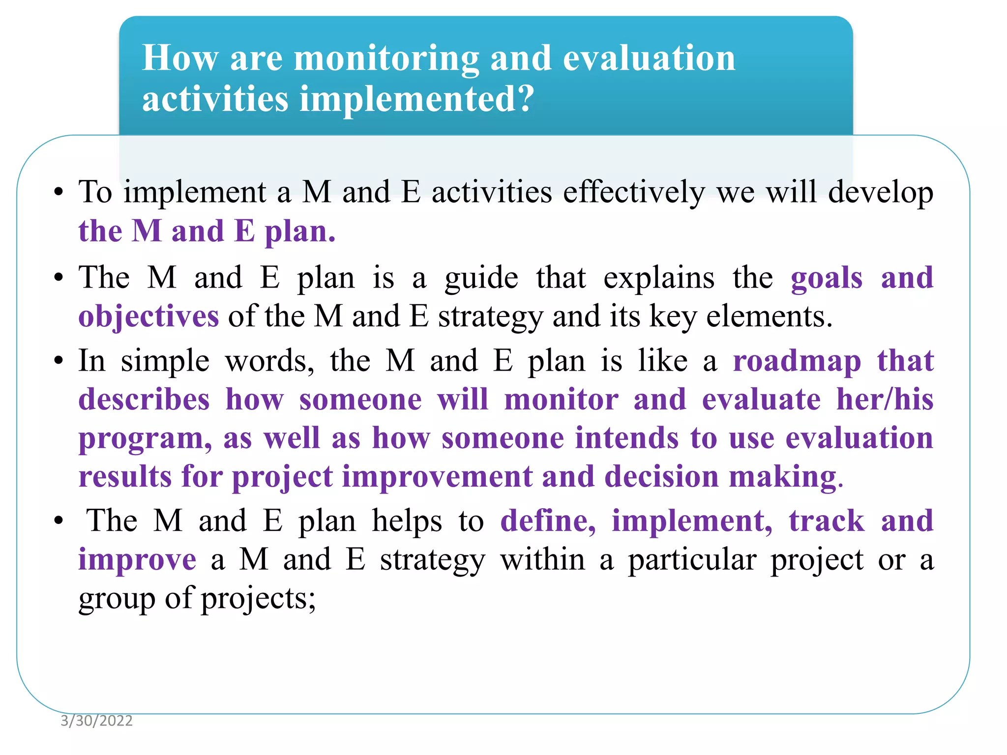 Monitoring and Evaluation.ppt