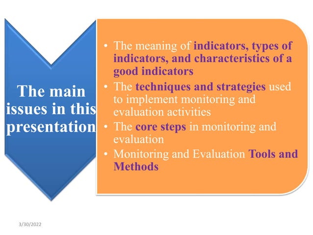 Monitoring and Evaluation.ppt | Business | Business and Finance