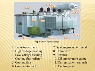 Summer traning on Power Transformer Construction | PPTX