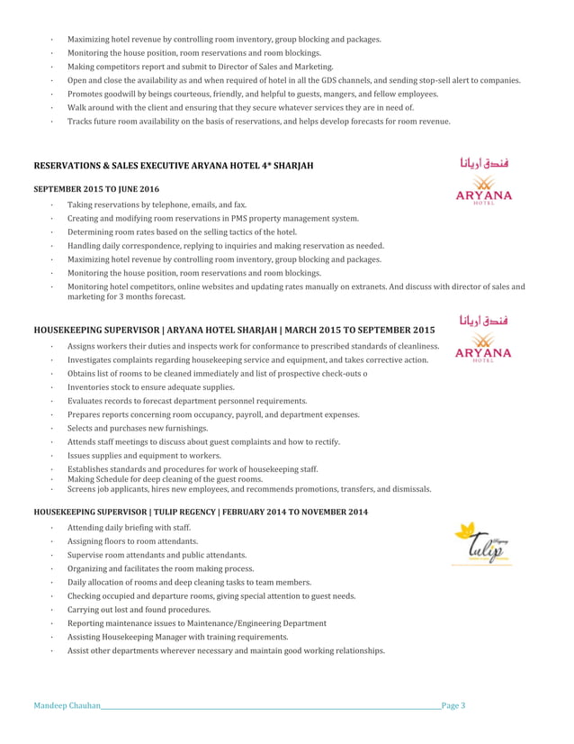 Mandeep Chauhan Resume Pdf
