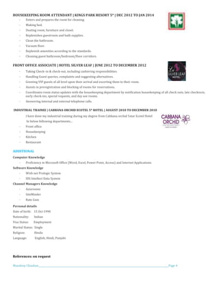 Mandeep chauhan resume | PDF