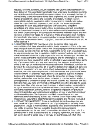 Mandel best-practices-to-win- | PDF | Business Expos & Conferences | Events