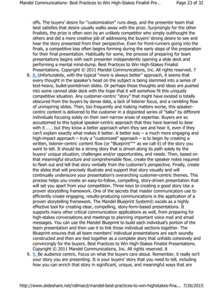 Mandel best-practices-to-win- | PDF | Business Expos & Conferences | Events