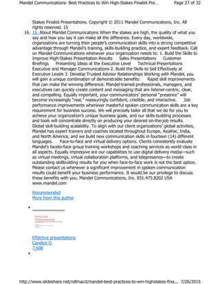 Mandel best-practices-to-win- | PDF | Business Expos & Conferences | Events