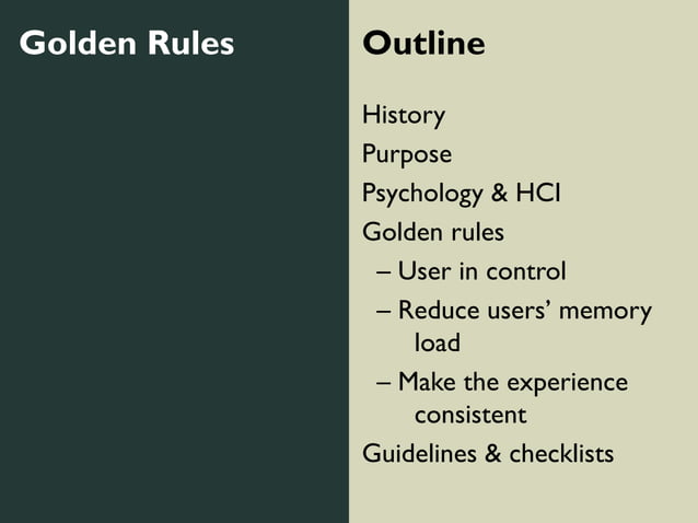 Golden Rules of User Experience Design - Theo Mandel, Ph.D. (UPDATED) | PDF