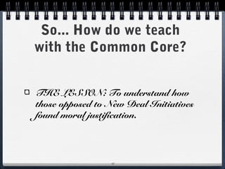 Common Core lesson planning | PPT