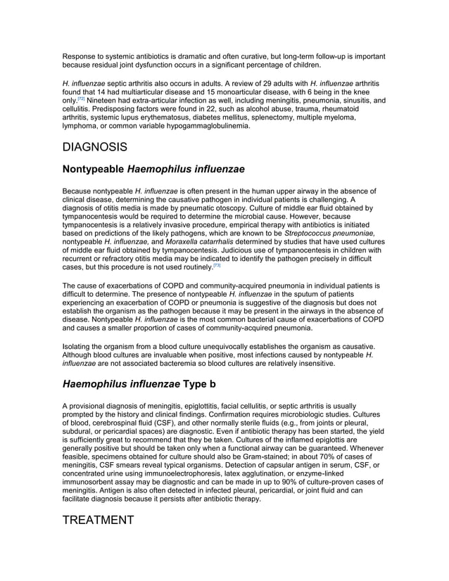Haemophilus influenzae: Una revisión | PDF | Lung and Respiratory ...