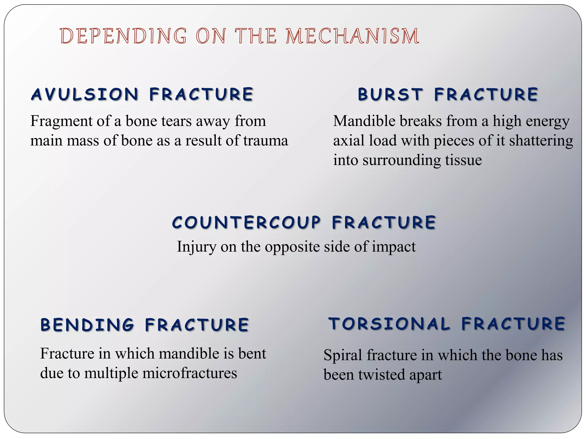 Mandibular fracture introduction i.h | PPTX