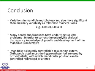 growth and development of Mandible | PPTX