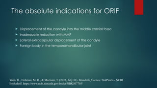 Mandible Fracture surgeon for general prac | PPTX