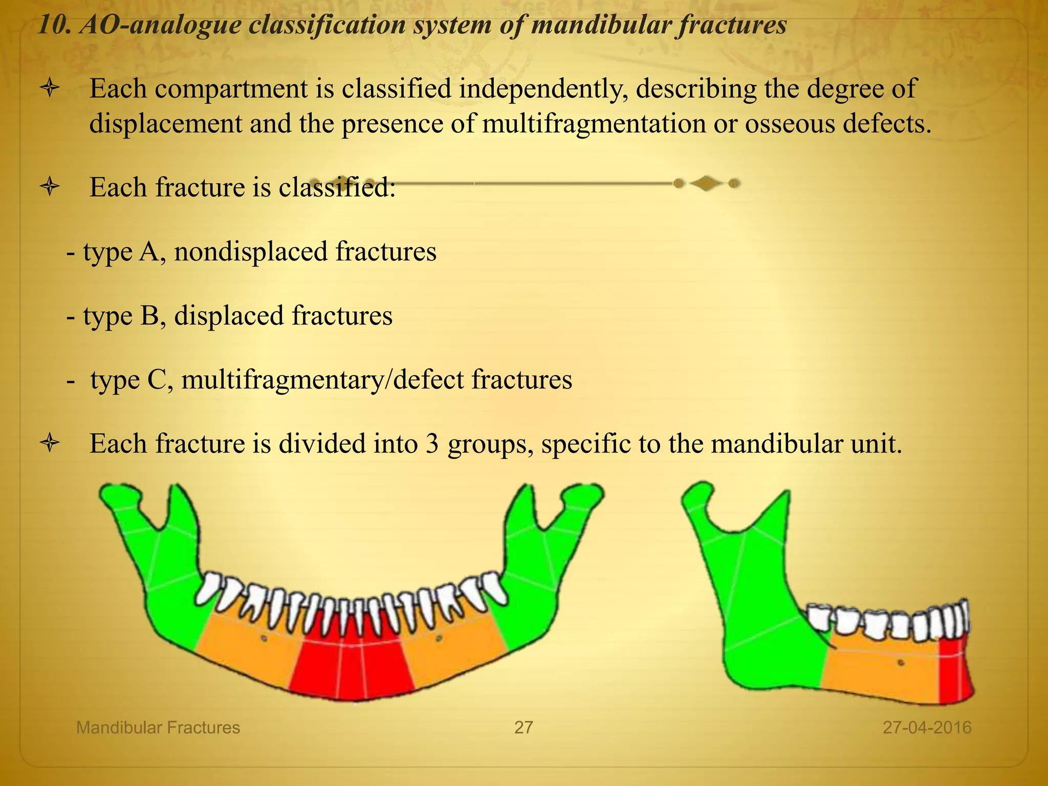 Mandibular fractures | PPTX
