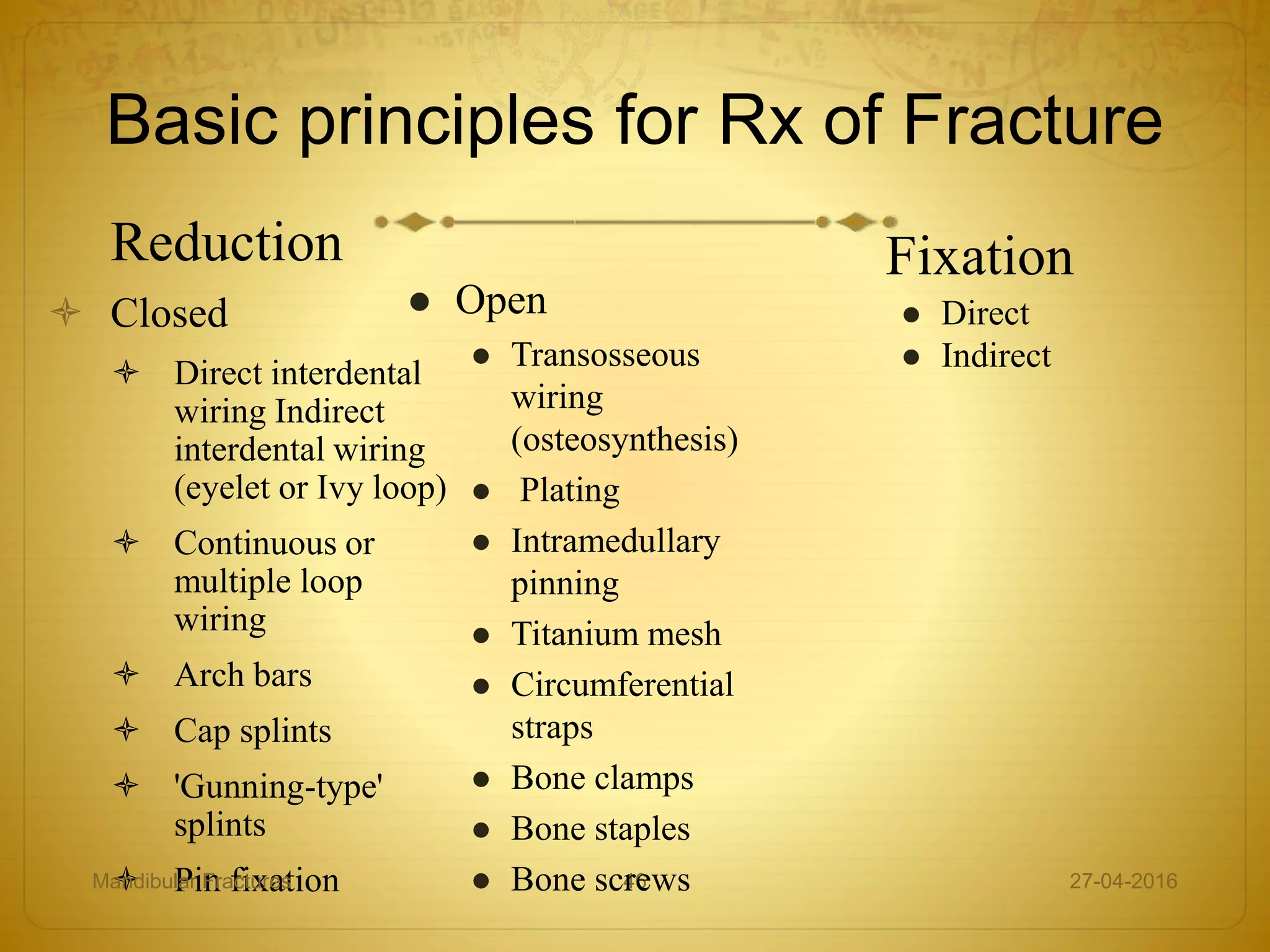 Mandibular fractures | PPTX