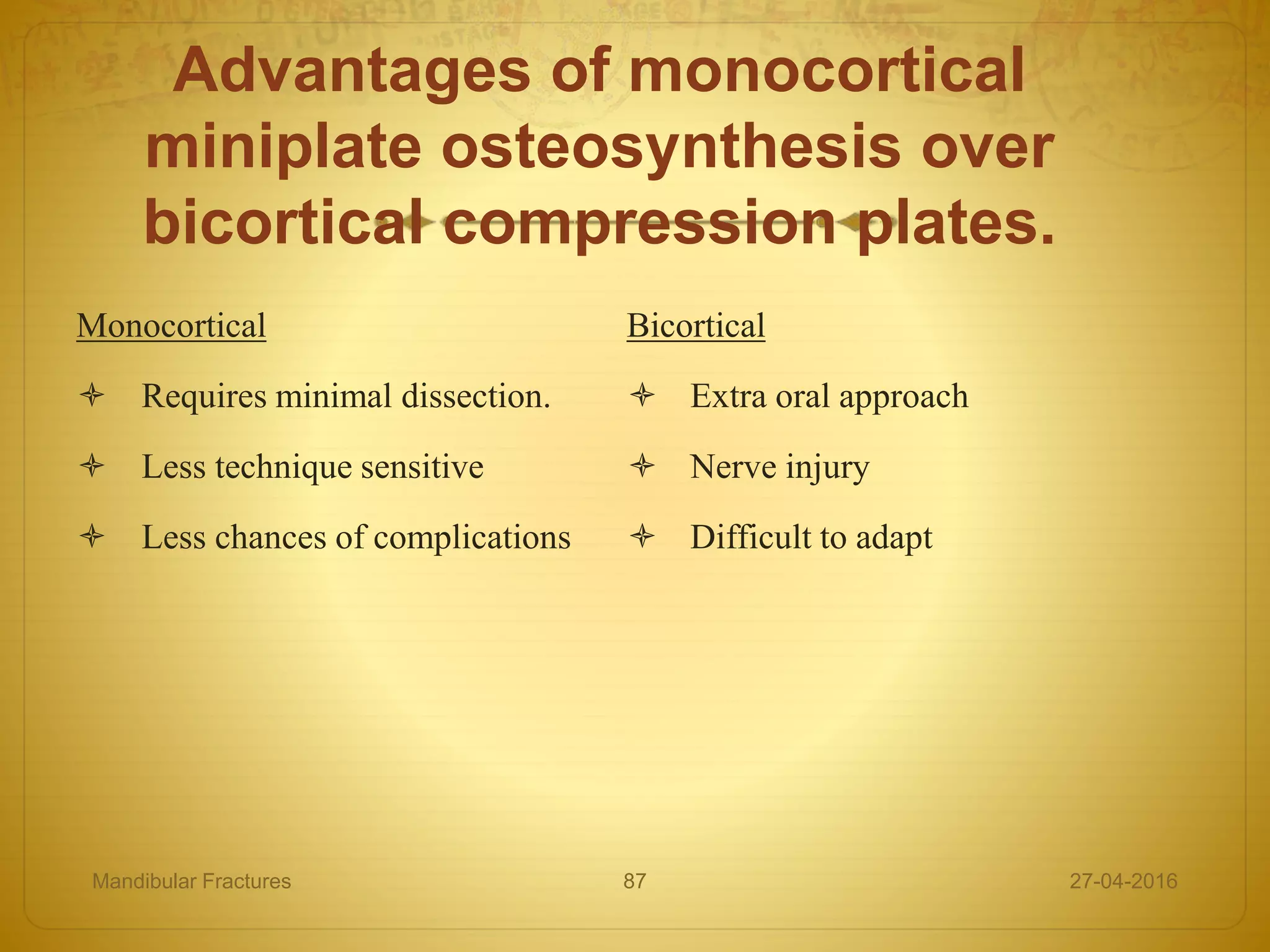 Mandibular fractures | PPTX