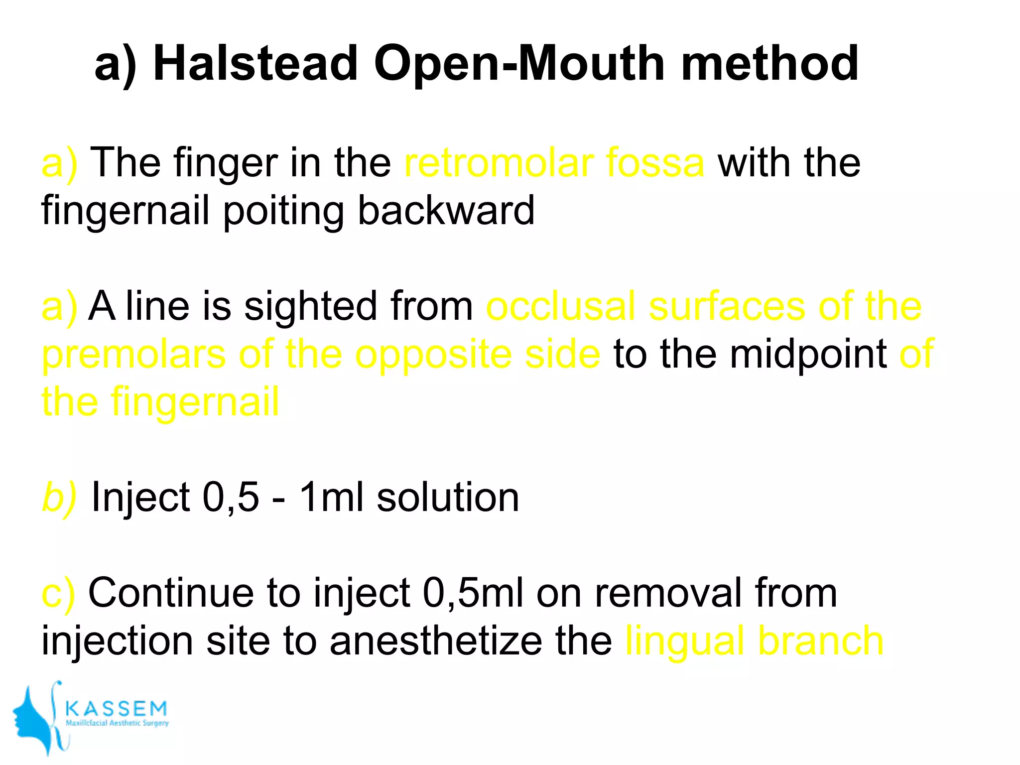 Mandibular anaesthesia | PDF
