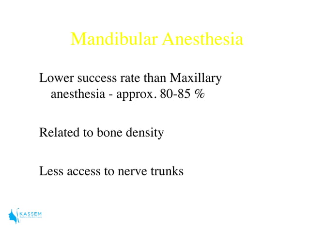Mandibular anaesthesia | PDF