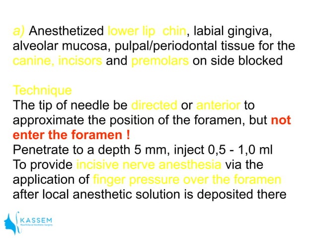 Mandibular anaesthesia | PDF
