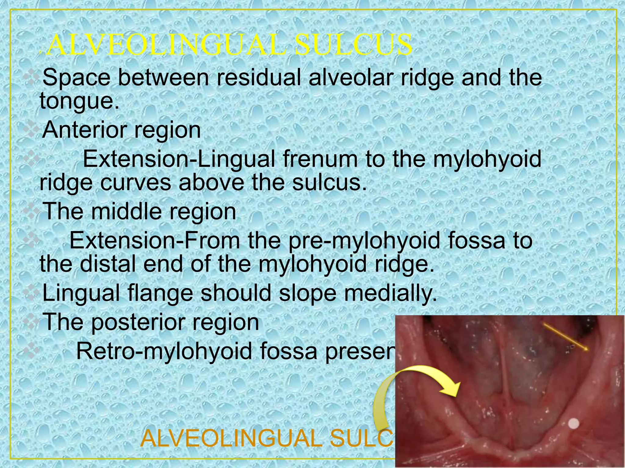 Anatomical Landmarks Mandibular prosthodontics | PPTX