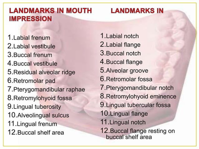 Anatomical Landmarks Mandibular prosthodontics | PPT