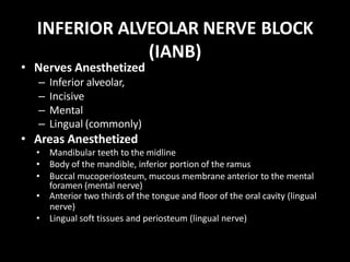 Mandibular anesthesia | PPTX