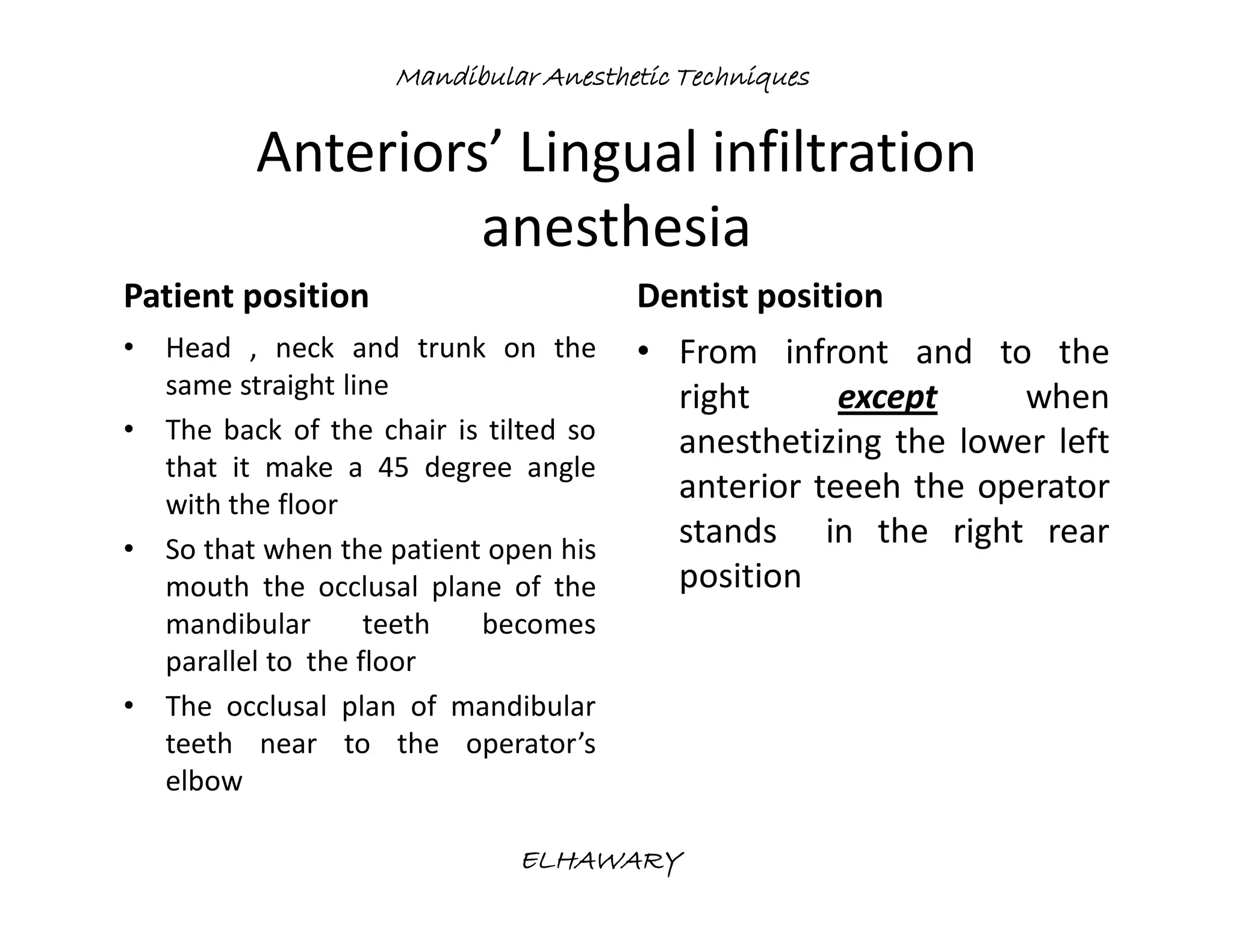 Mandibular anesthetic techniques | PDF