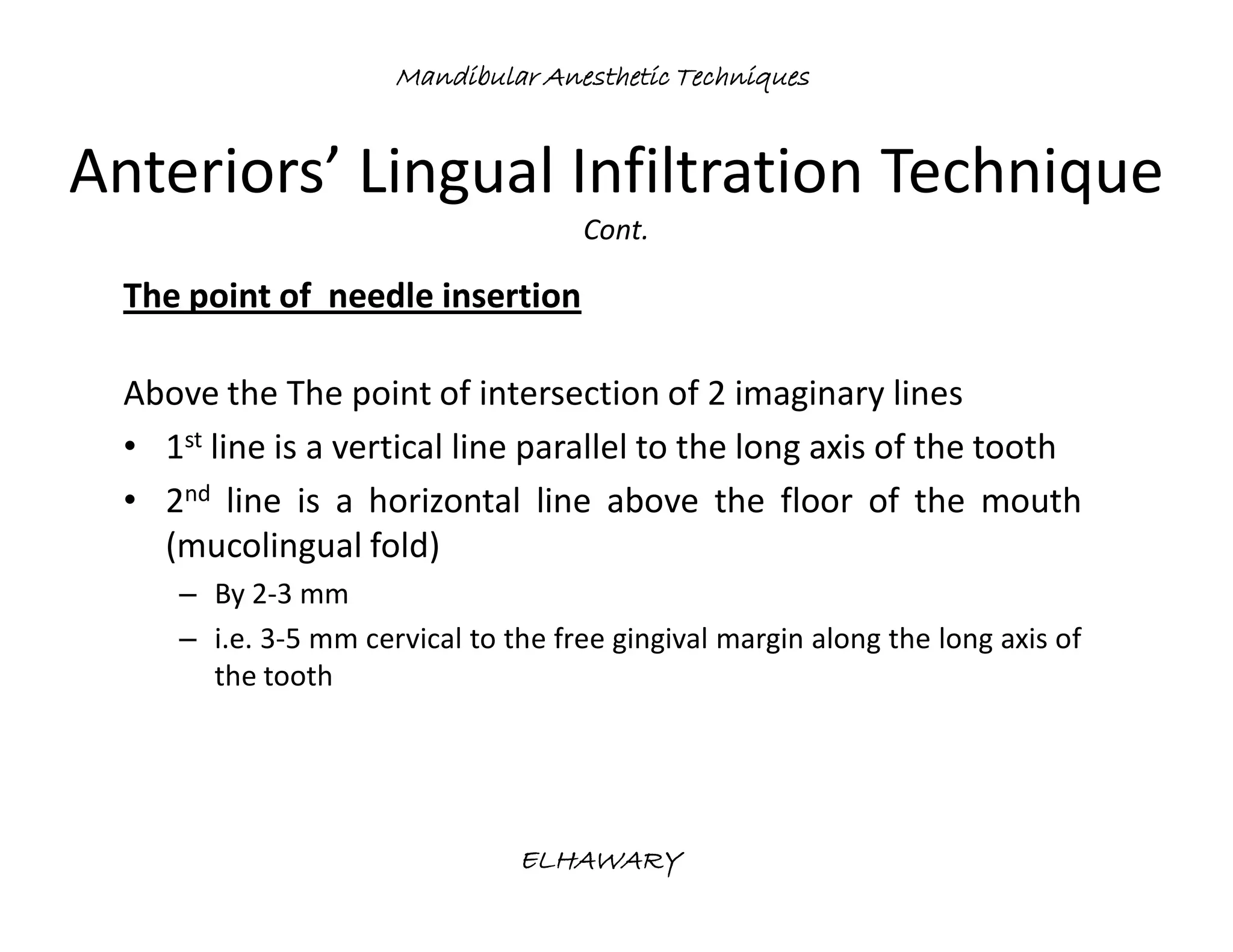Mandibular anesthetic techniques | PDF