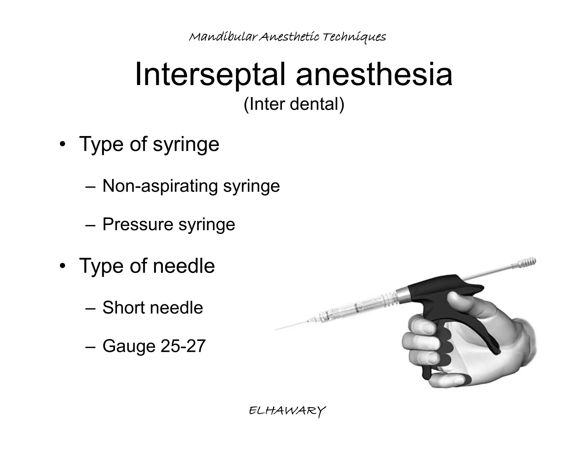 Mandibular anesthetic techniques | PDF