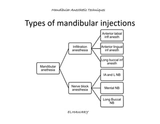 Mandibular anesthetic techniques | PPT