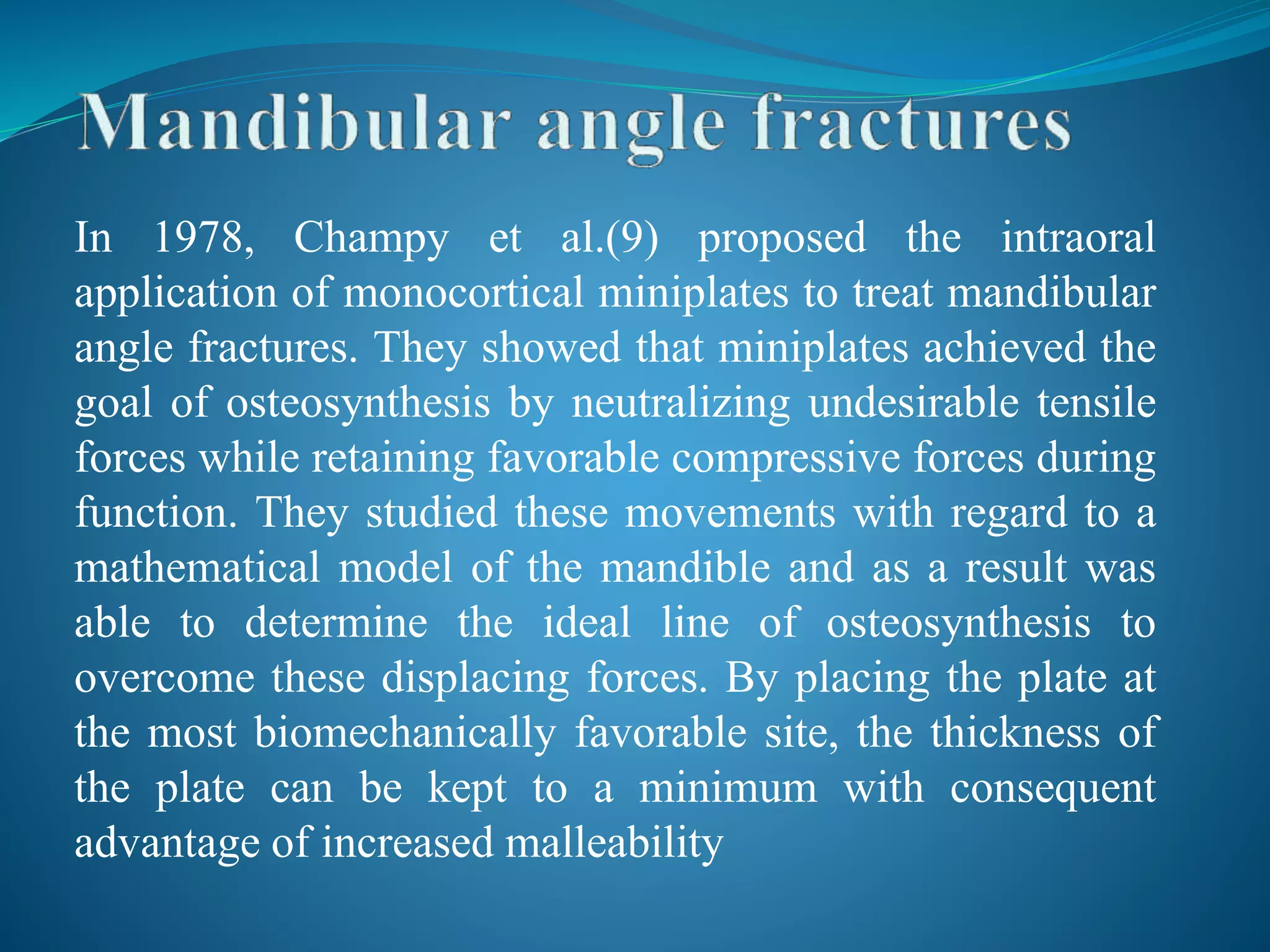 Mandibular Angle Fractures | PPTX