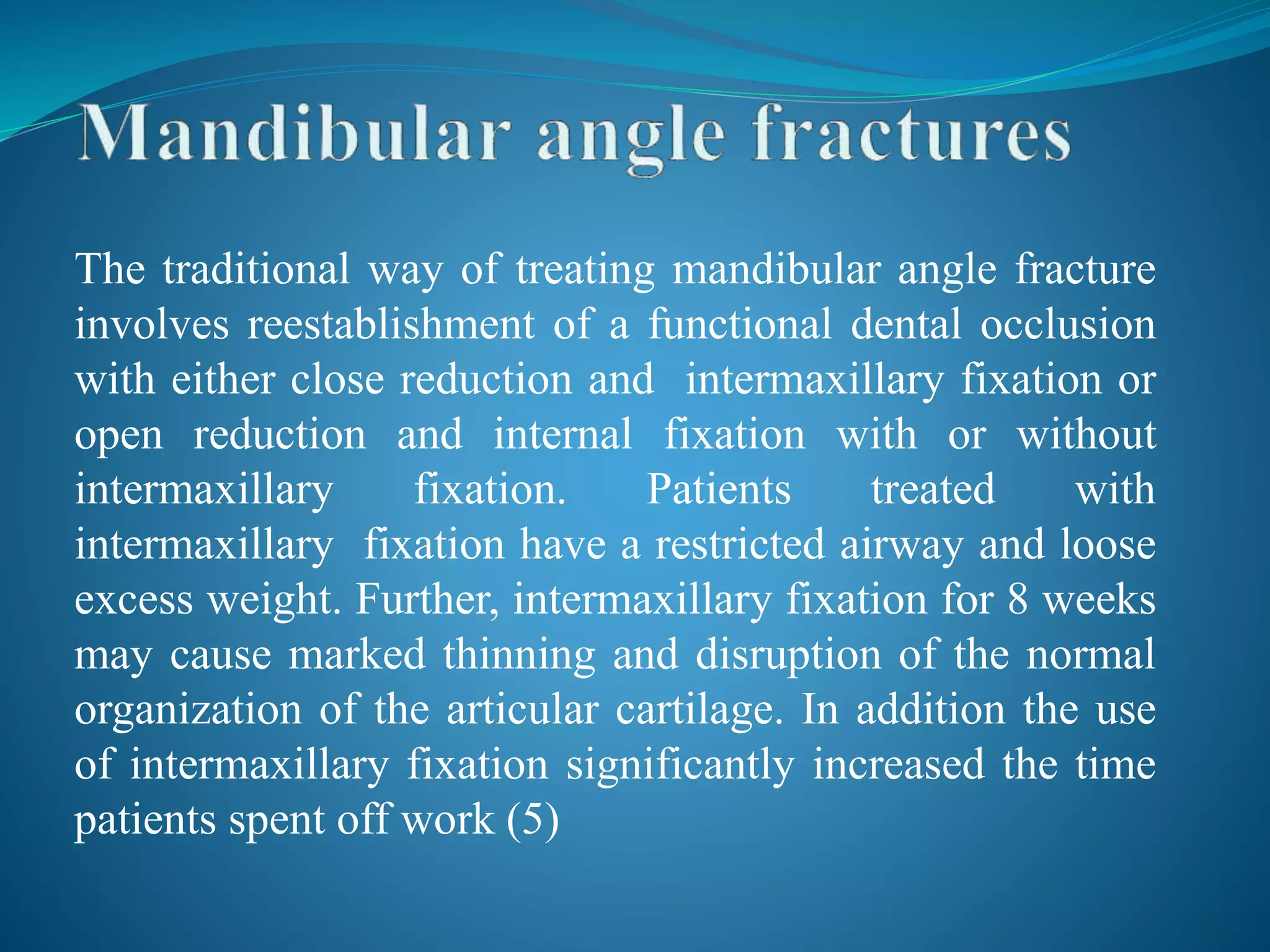 Mandibular Angle Fractures | PPTX