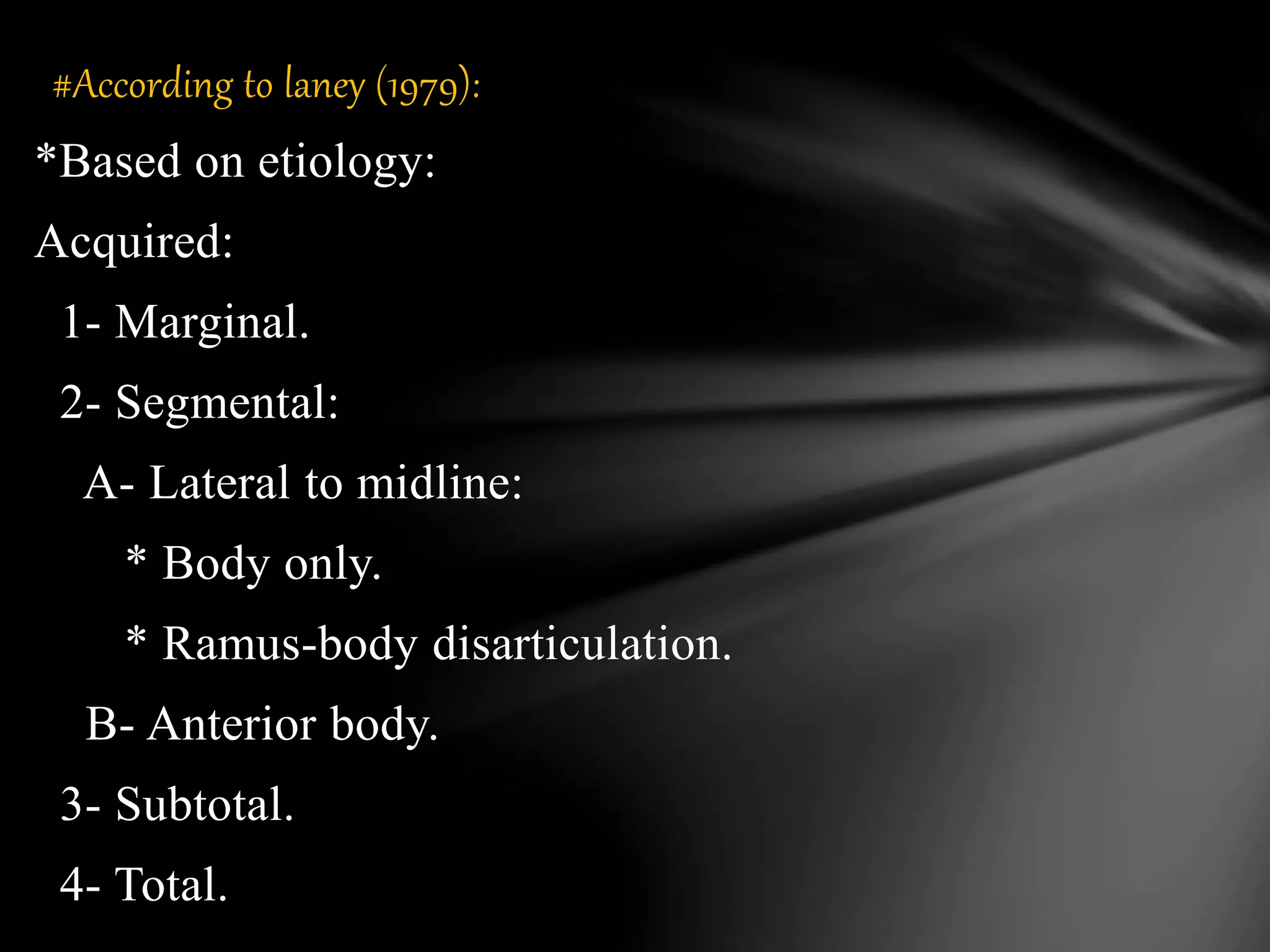 Mandibular defects maxillofacial prosthesis | PPTX