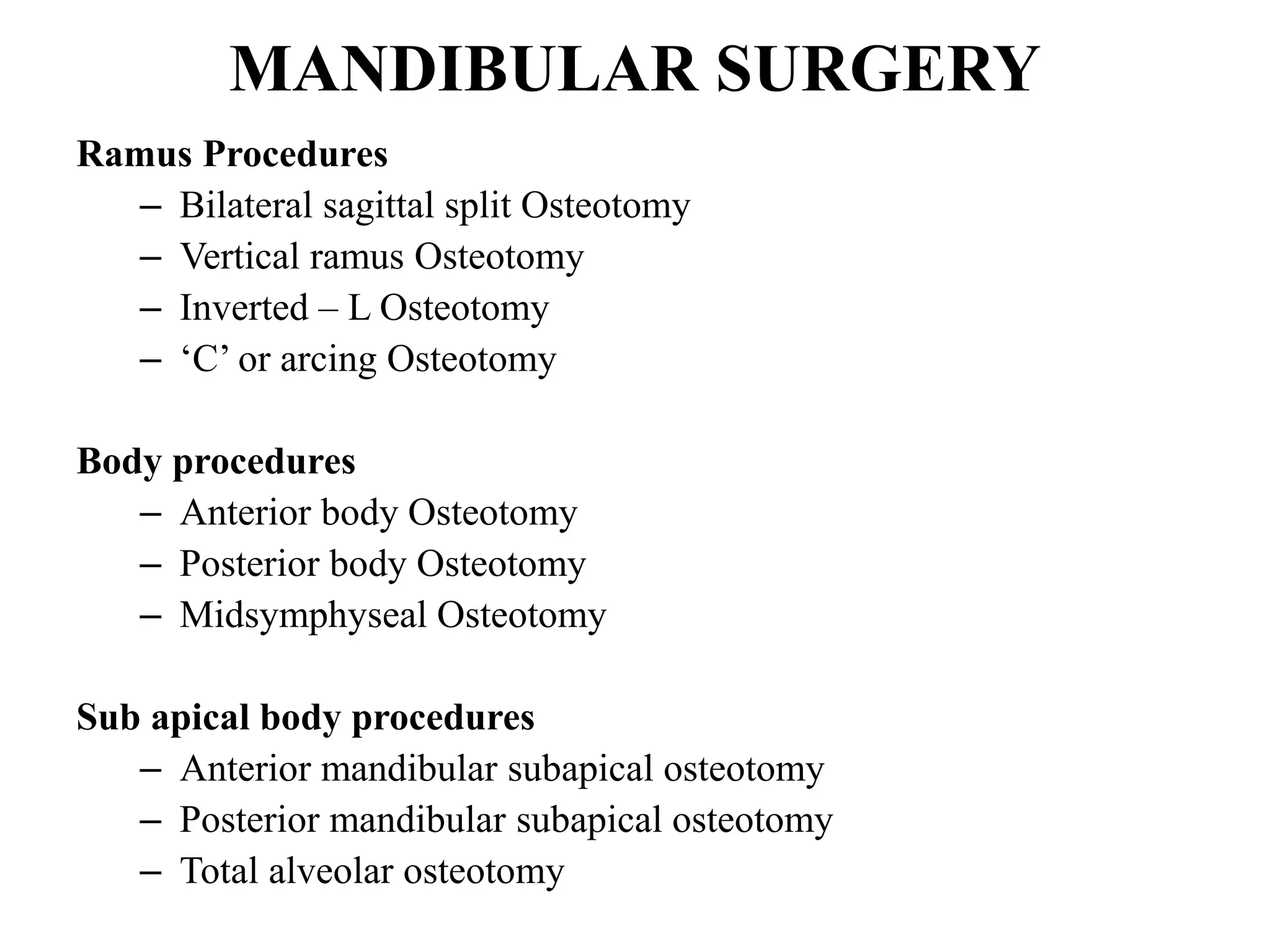 Mandibular Deformities & their Management | PPTX