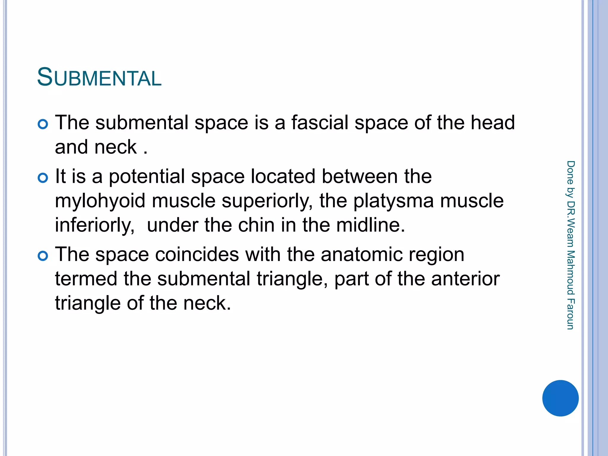 Mandibular facsial spaces | PPTX