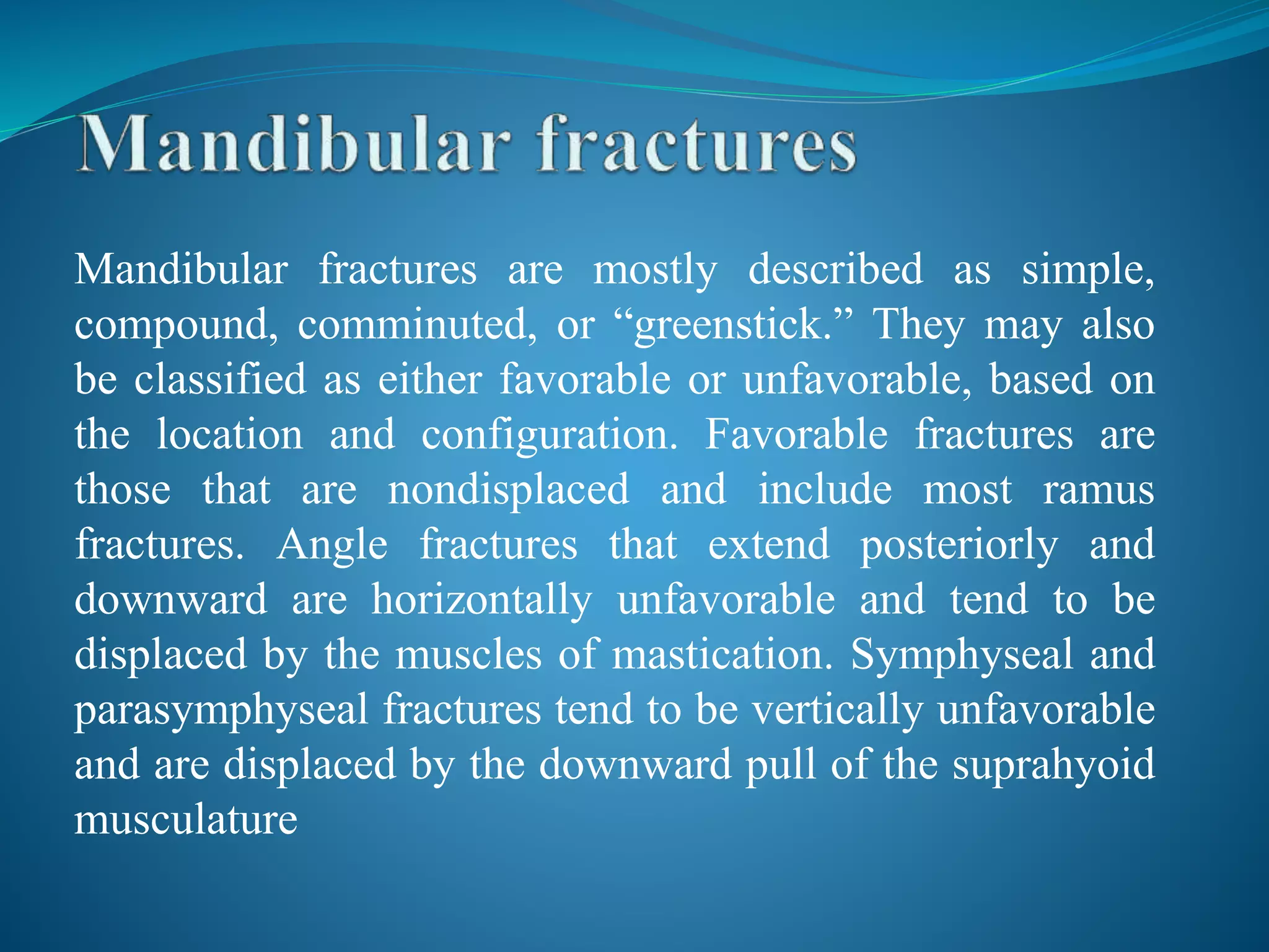 Mandibular fractures | PPTX