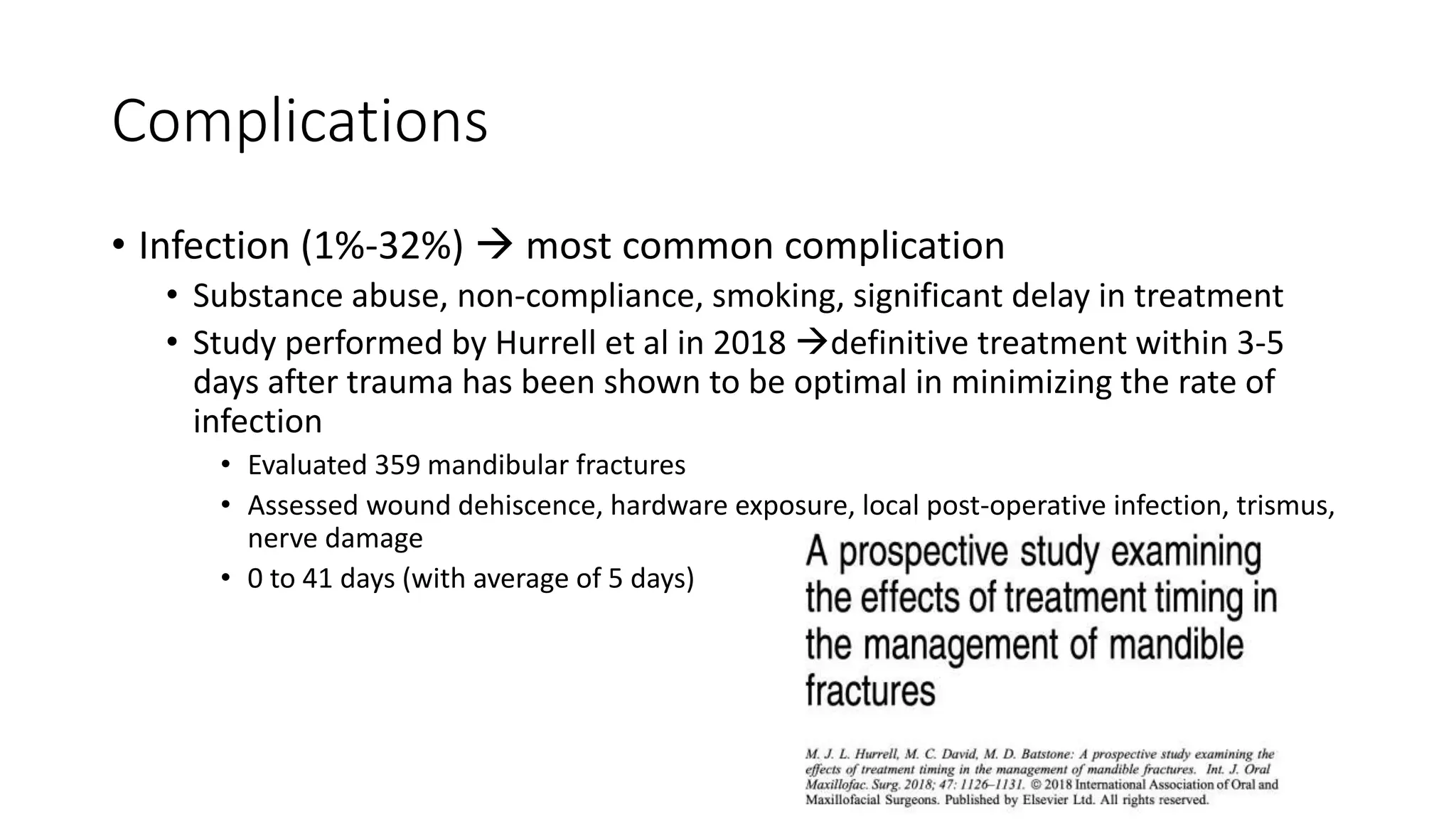 This is about mandible fx, treatments, studies | PPT