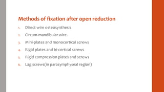 MANDIBULAR FRACTURES MANAGEMENT PROTOCO | PPTX