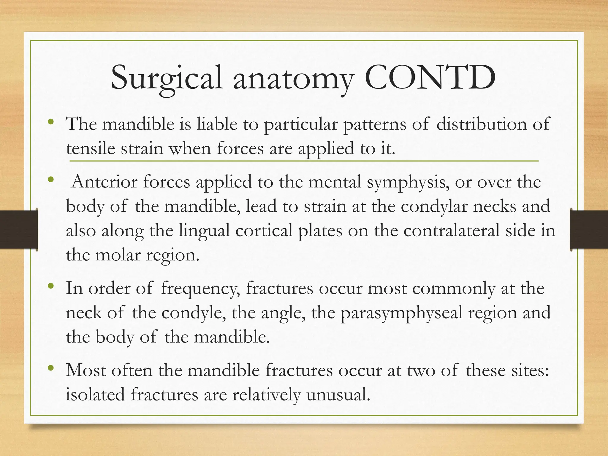 Mandibular fractures classification, management | PPTX